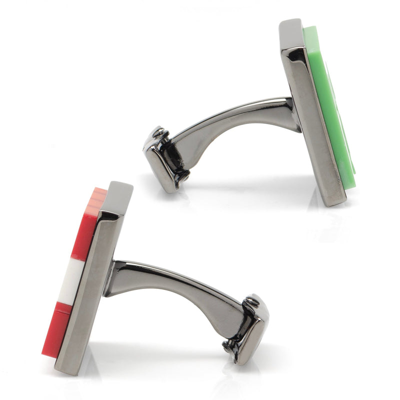 Minecraft Creeper and TNT Gunmetal Cufflinks | REVOLUTION