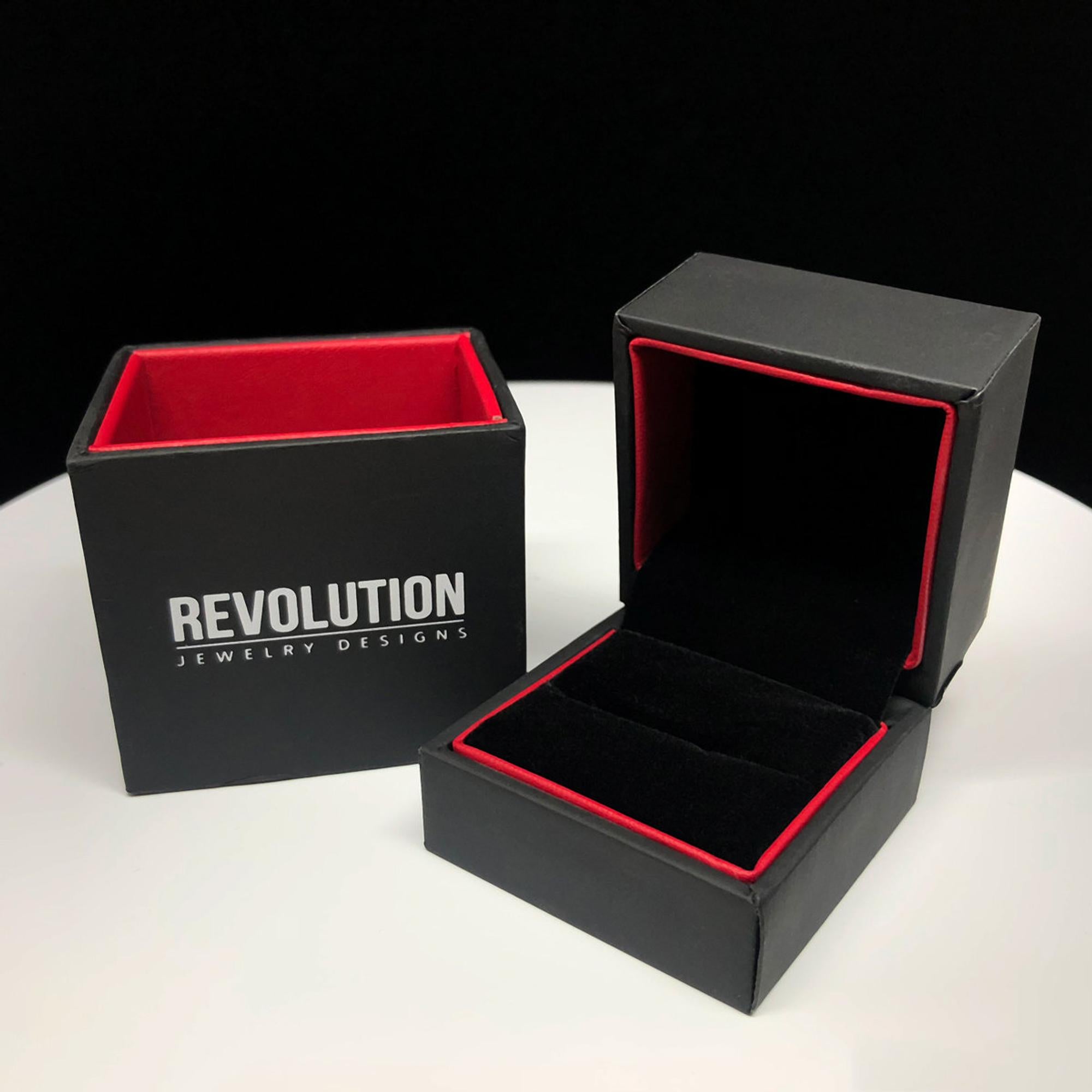 Carbon Fiber Green Glow Men's Ring | Revolution Jewelry