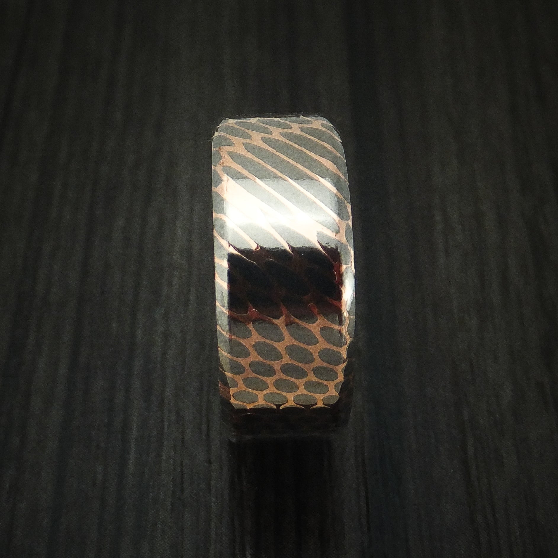 Superconductor Men's Ring Custom Made Titanium-Niobium and Copper Band ...