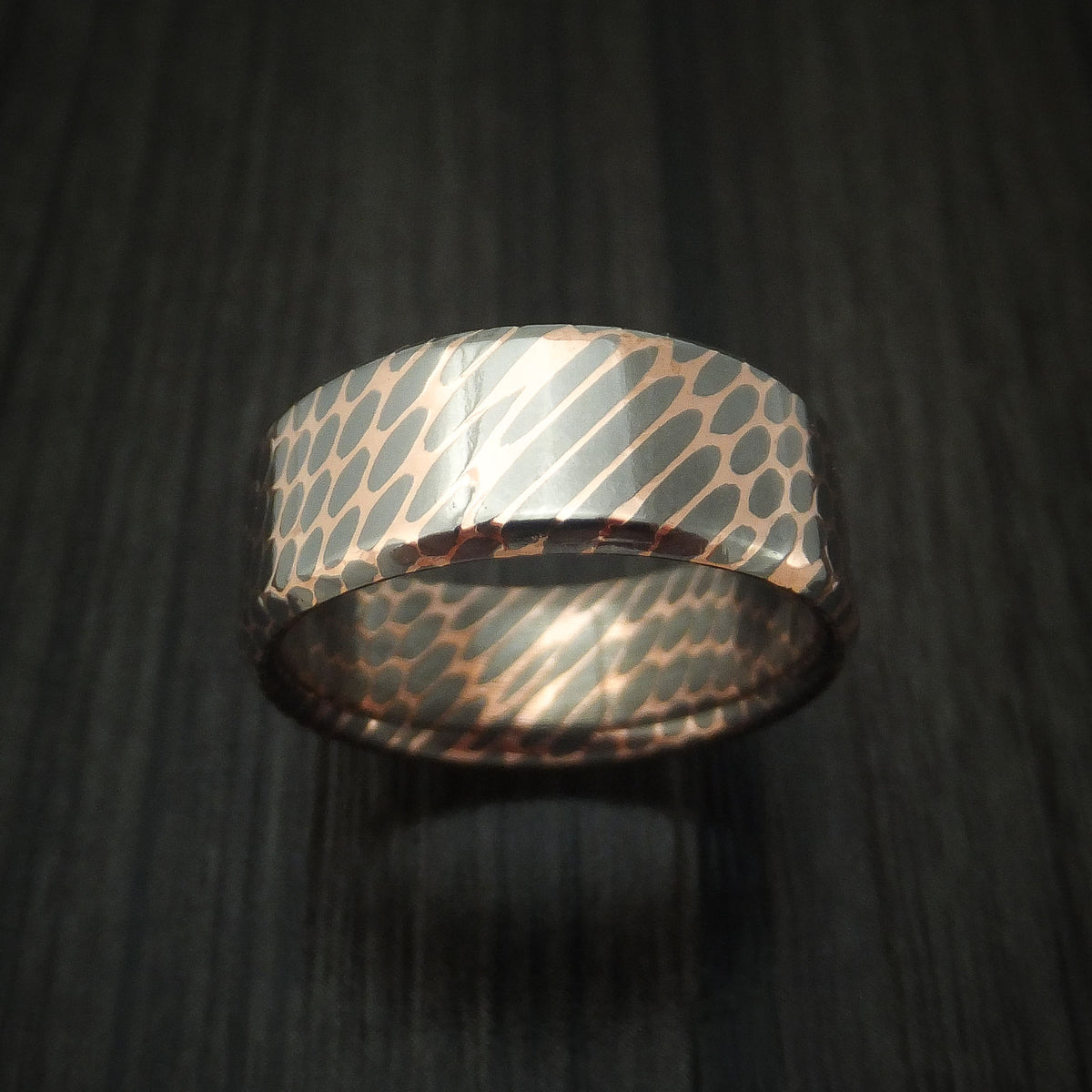 Superconductor Men's Ring Custom Made Titanium-Niobium and Copper Band ...