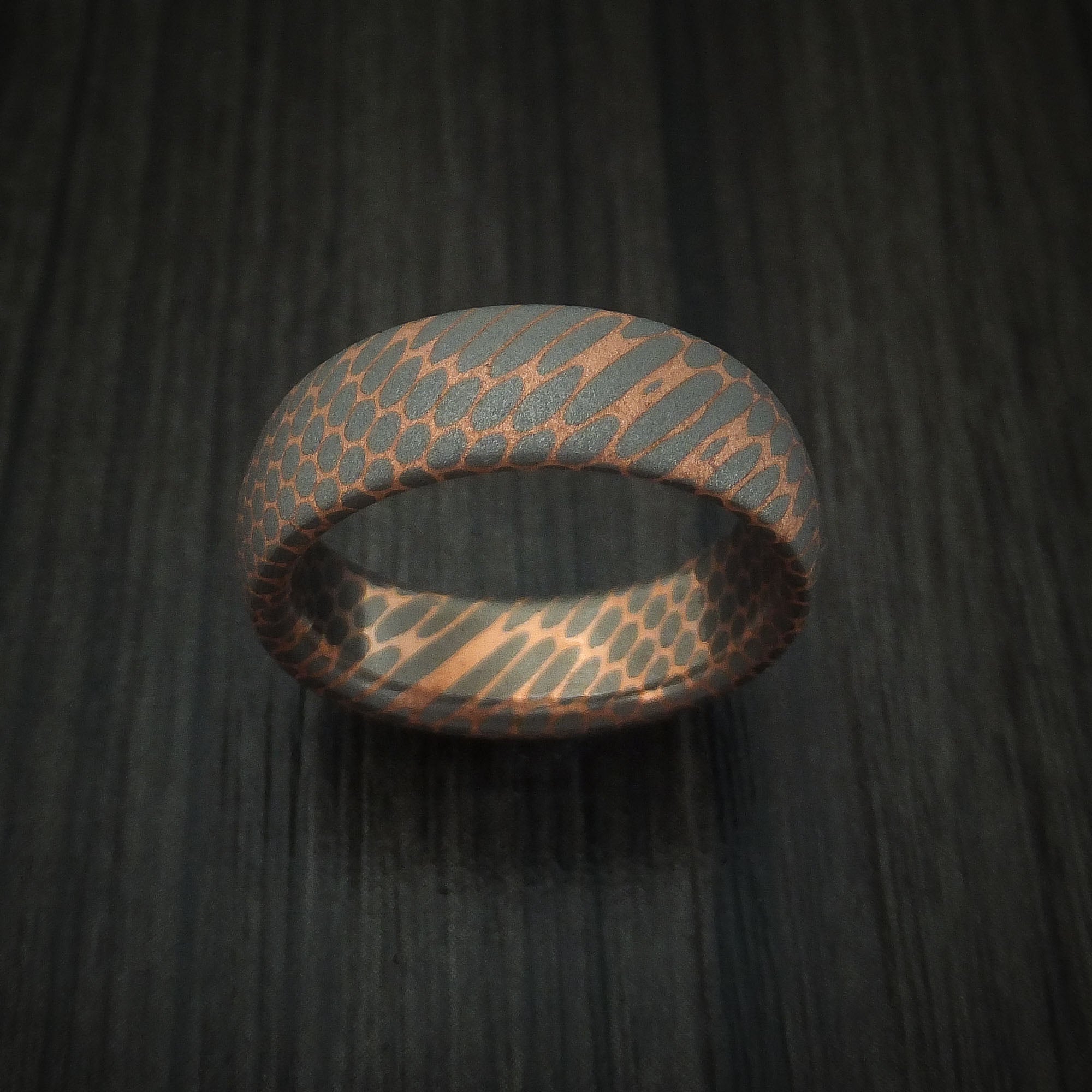 Superconductor Men's Ring Custom Made Titanium-Niobium and Copper Band ...